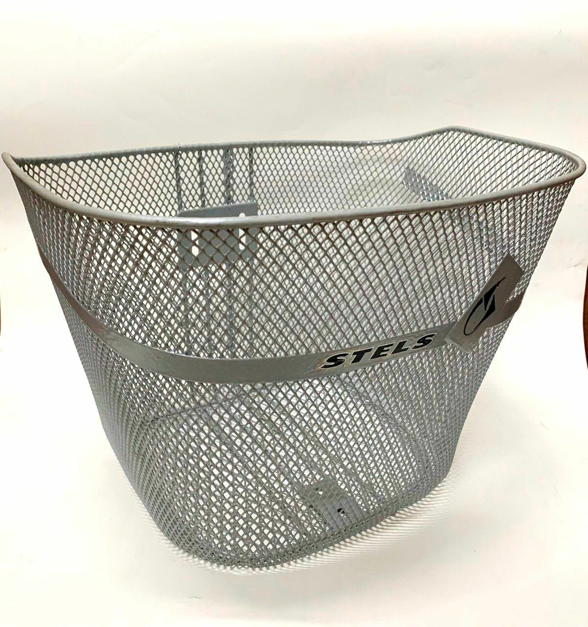 Корзина "Stels" без крепежа для велосипеда / Корзина велосипедная универсальная, серая
