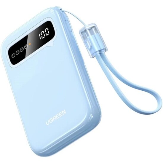 Внешний аккумулятор Ugreen CD384 (45423B) 10000mAh, Mini Quick Charging, 20W, синий