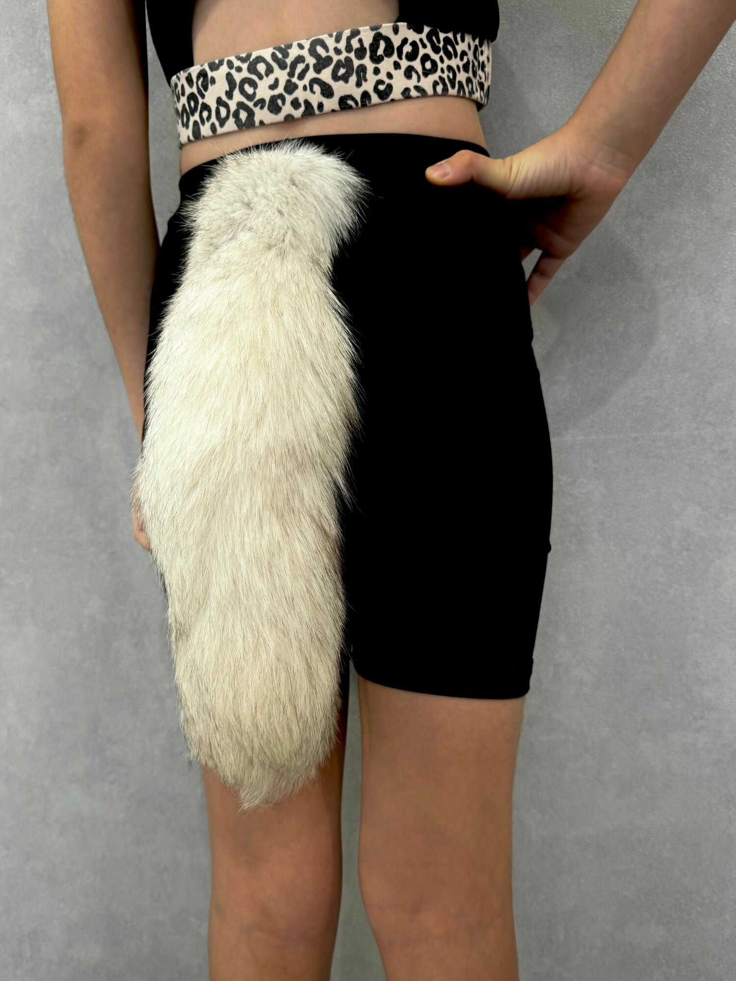 Хвост кошки для квадробики на резинке