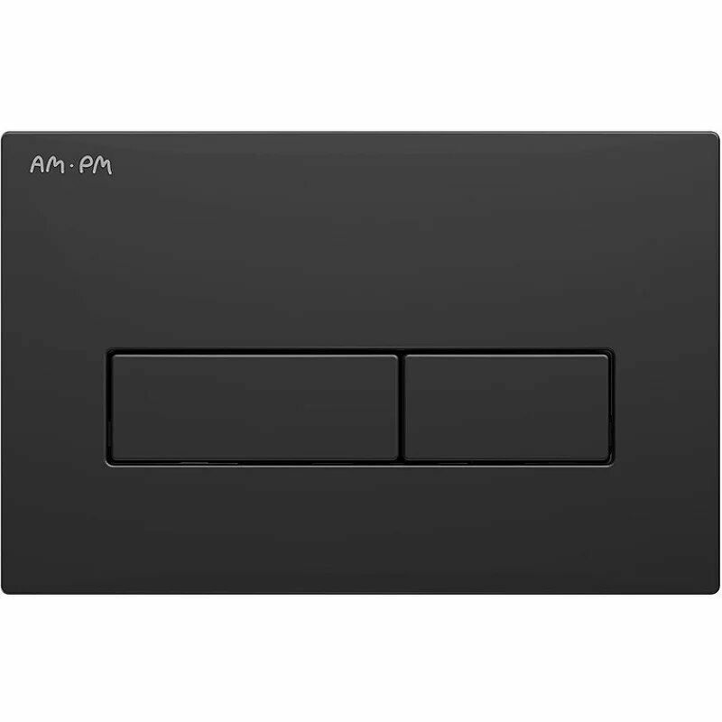 Кнопка смыва для унитаза AM.PM ErgoFit М I110338 черная, матовая, кнопка для инсталляции, двойной смыв