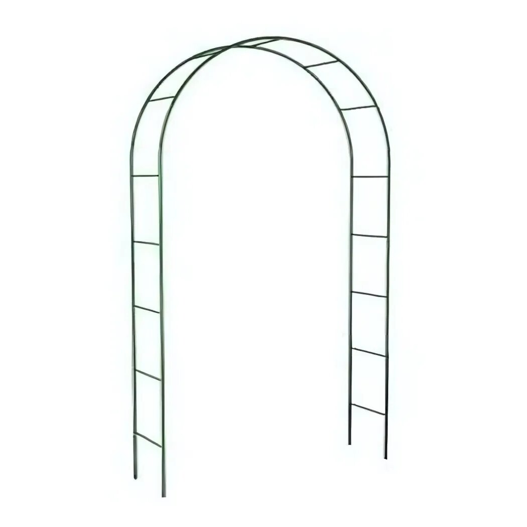 Арка «Лесенка» 120х240 см, разборная, металлическая, зеленая, для сада