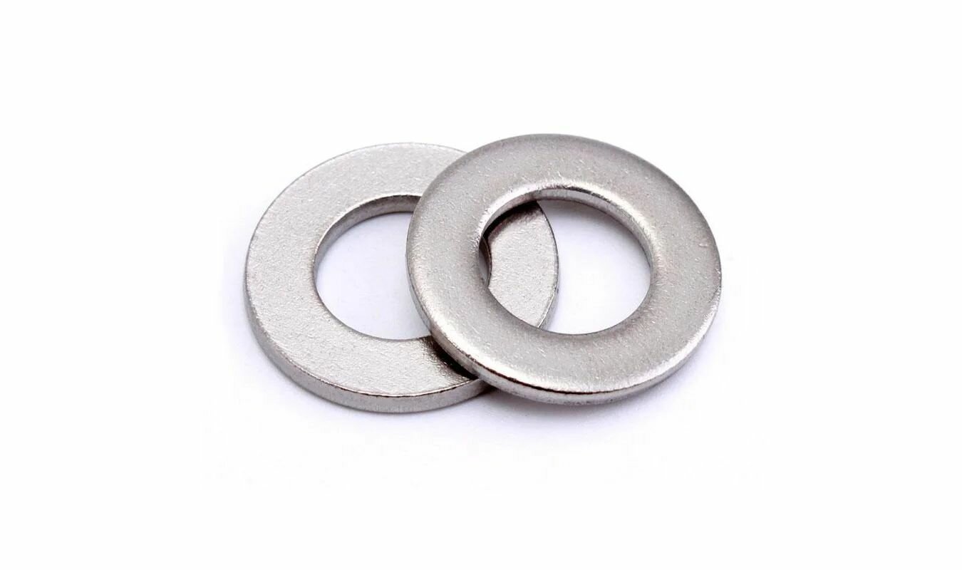 Шайба плоская М 6 , ( 970 шт). Оцинкованная, стальная, DIN 125