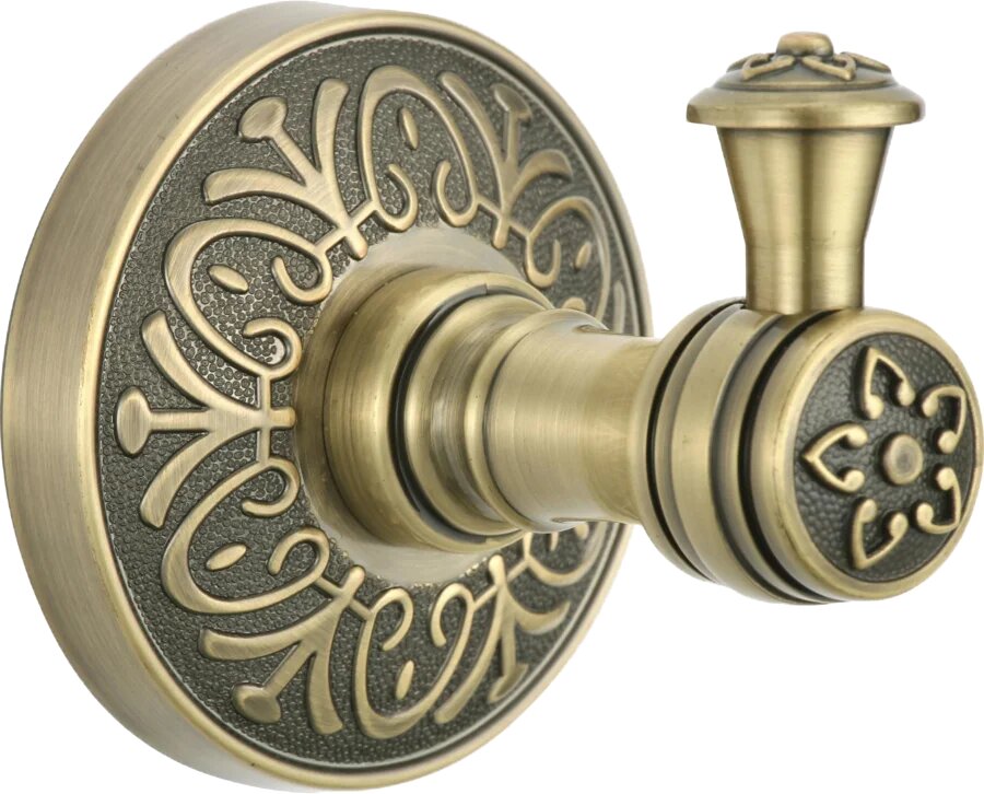 Крючок Savol 58 с S-005853C латунный, бронза, вешалка для полотенец в ванную