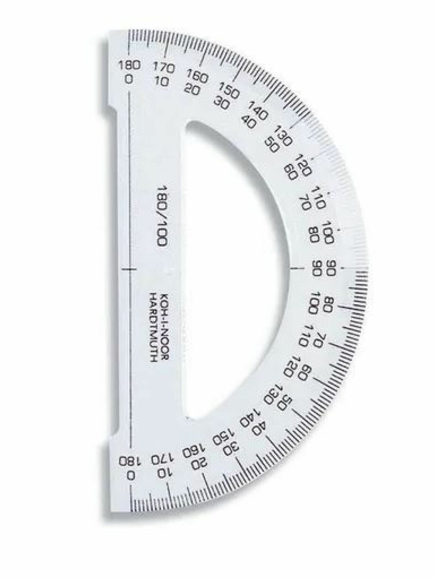 Транспортир для черчения Koh-I-Noor линейка пластиковая 180/100