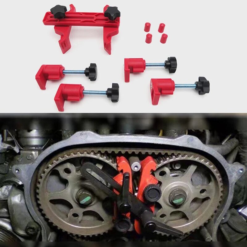 5 шт. универсального кронштейна блокировки распределительного вала, набор инструментов для блокировки кулачка двигателя автомобиля, держатель ремня