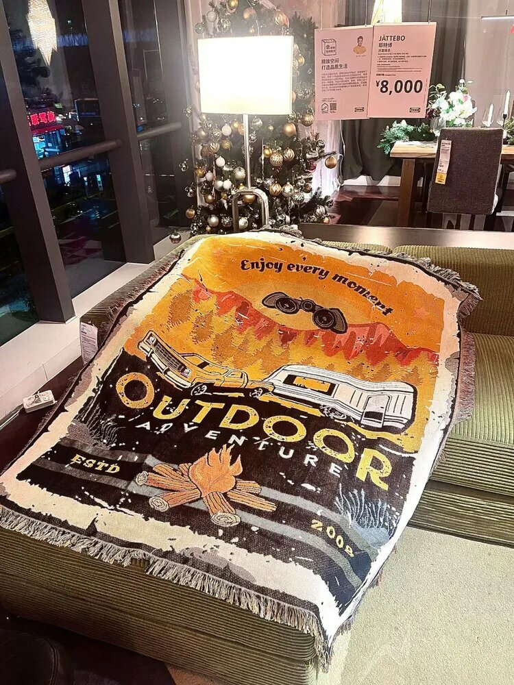 Плед пончо , Полиэстер, 160 см х 130 см