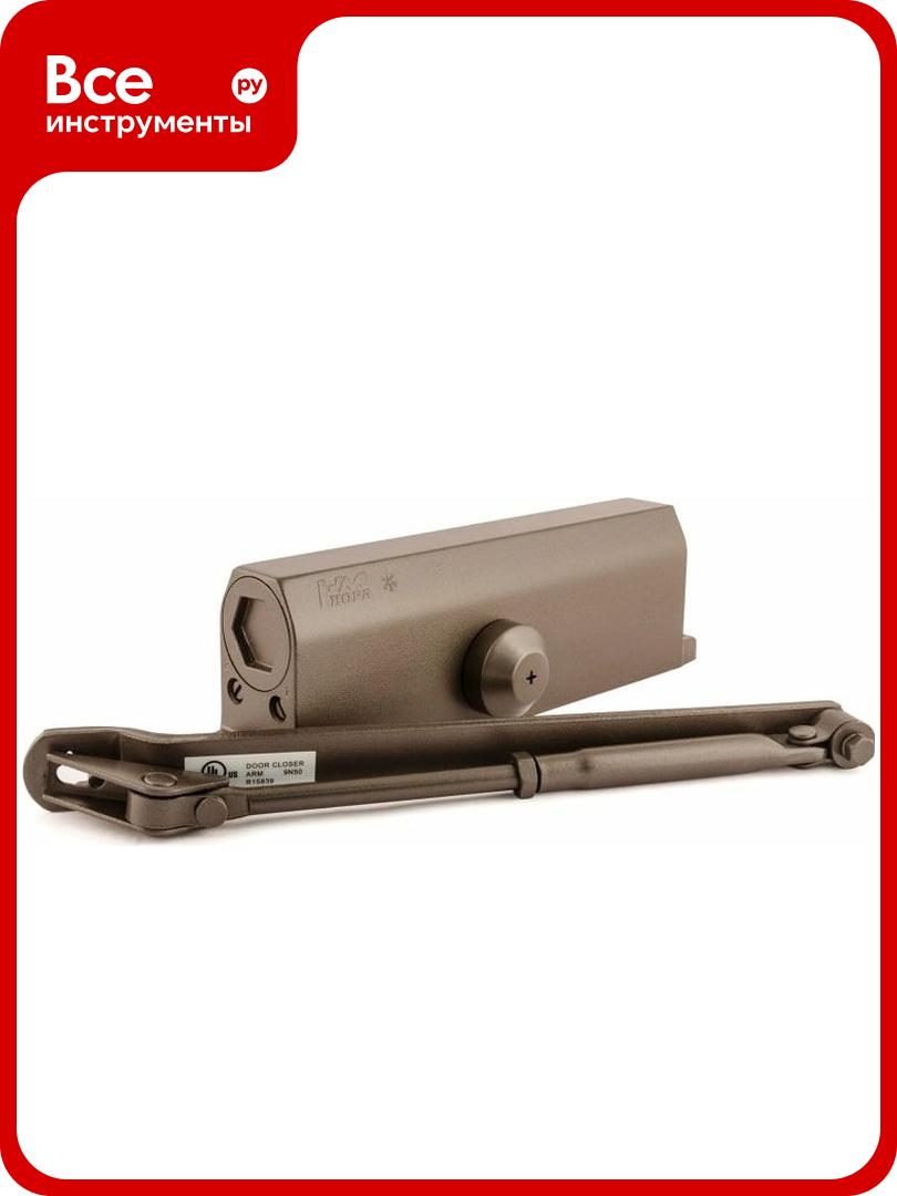 Доводчик нора-м №5S до 160 кг графит 5005, пластиковый