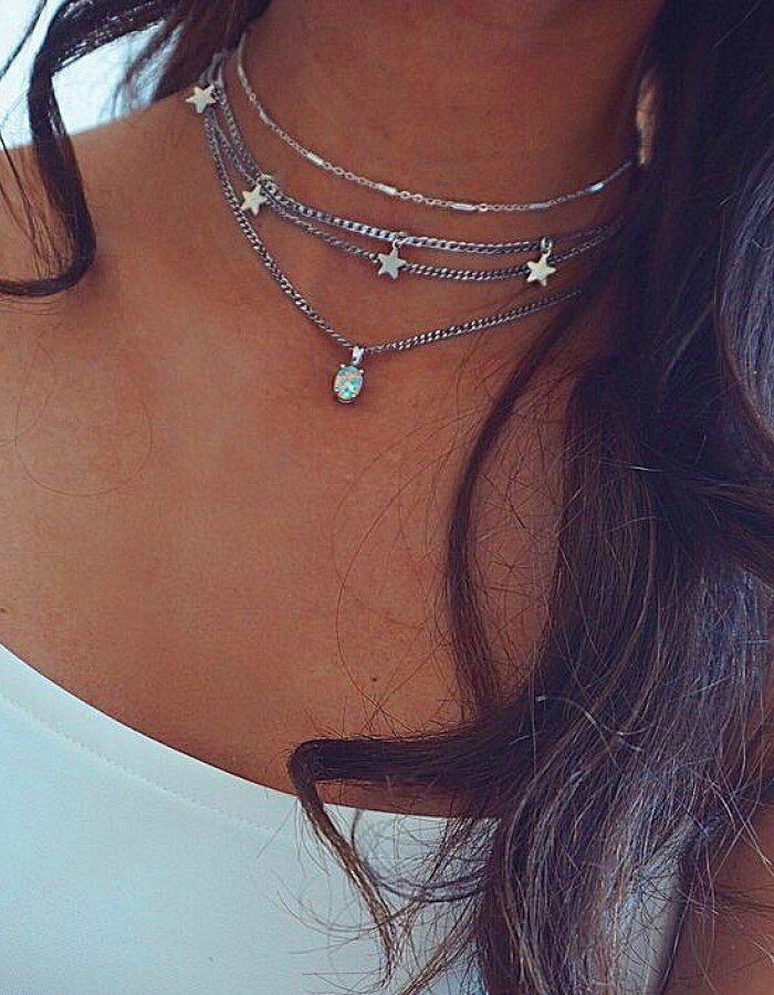 Колье, искусственный камень