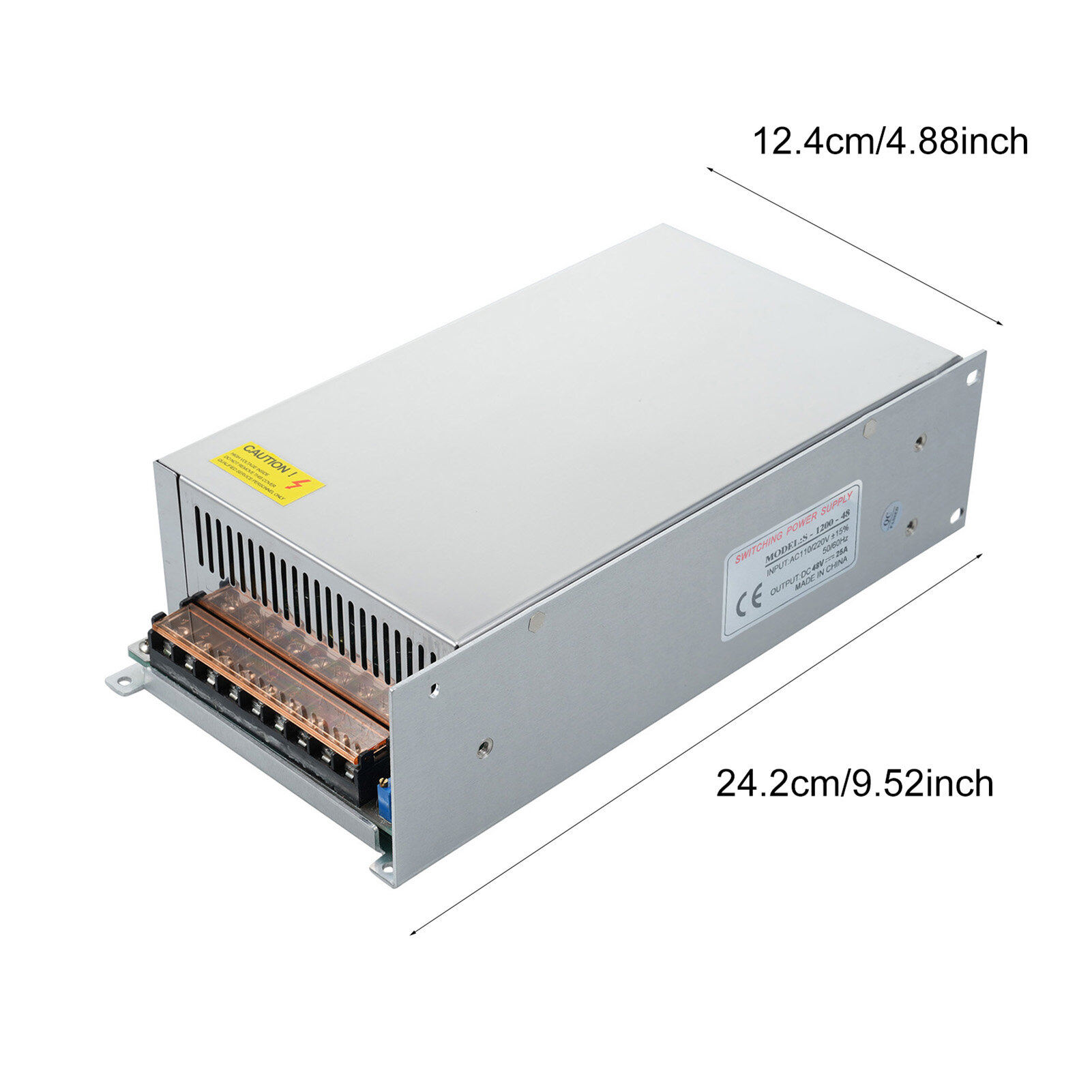 Импульсный источник питания 48 В 25 А 1200 Вт, преобразователь переменного тока 110 В/220 В в постоянный 48 В, драйвер светодиодов, адаптер для 3D-принтера