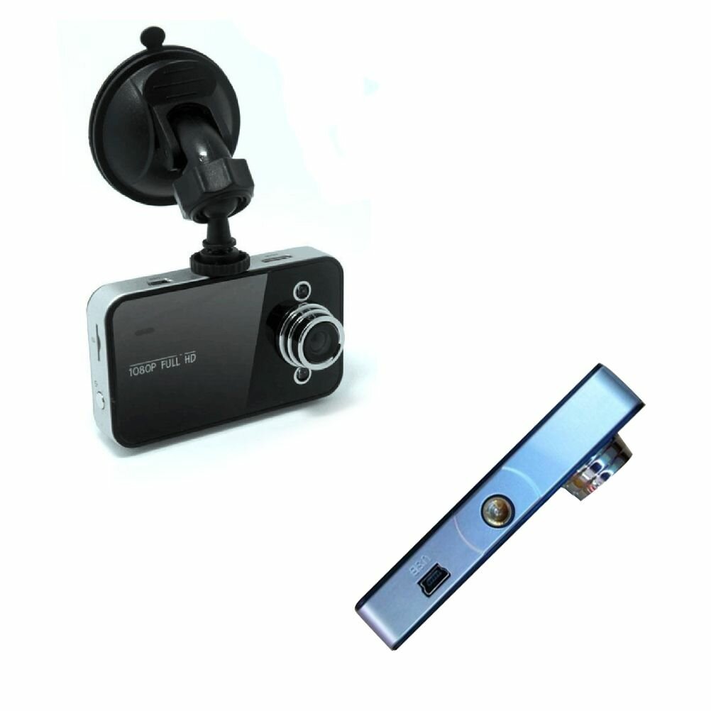 2,6-дюймовый мини-видеорегистратор для автомобиля с камерой Full 1080P, широкоугольным объективом, 90 градусов, ночным видением, видеорегистратором, видеорегистратором, парковочным монитором (черный)