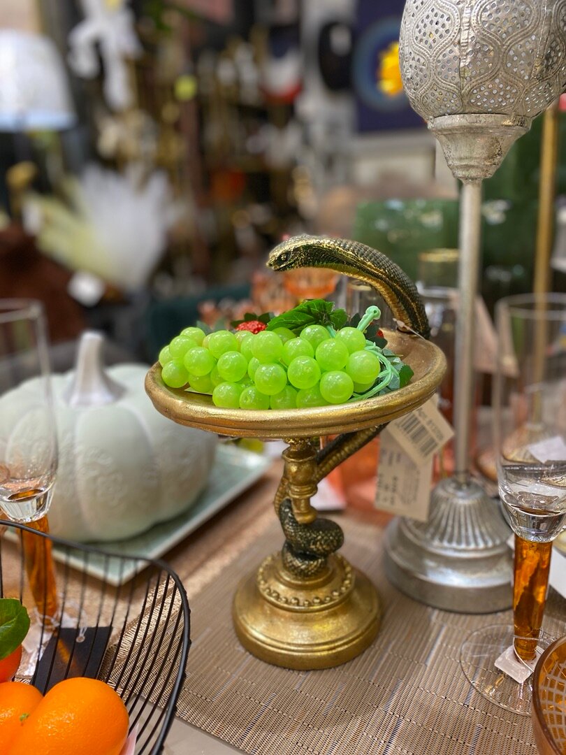 Блюдо декоративное Змея Casaentera CE02-813709 золото 210х200х300h