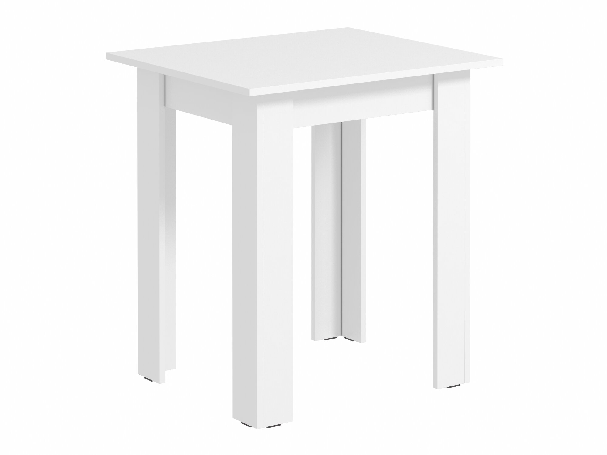 Стол обеденный "Классика Мини" Династия (70*70 см) ЛДСП Белый