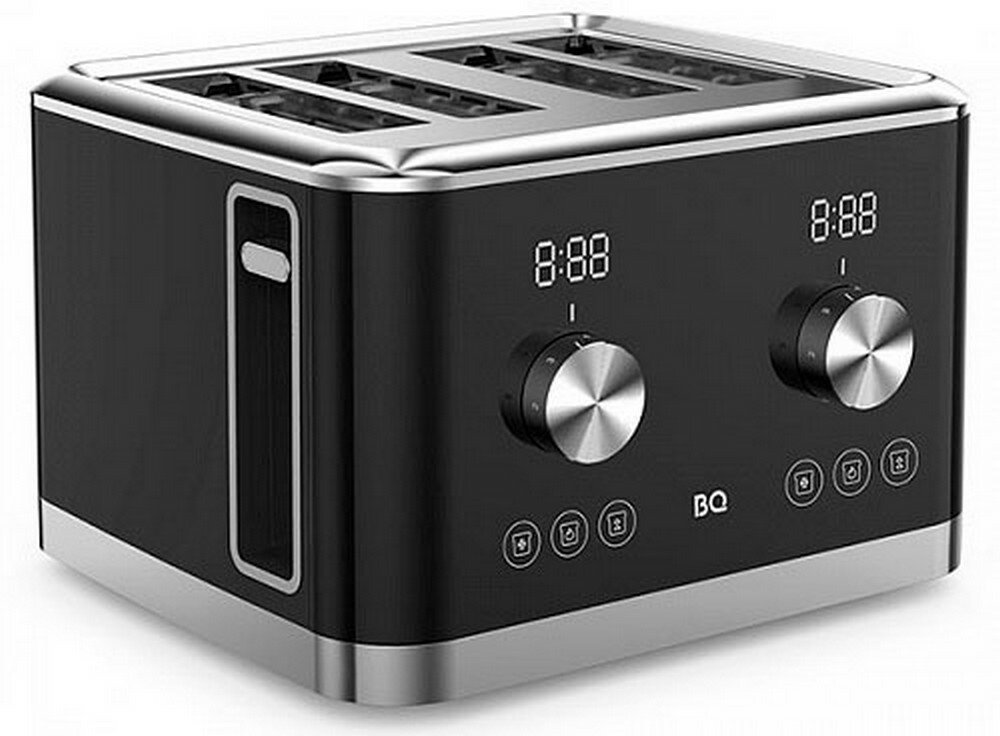 Тостер BQ T4000, cтальной/черный