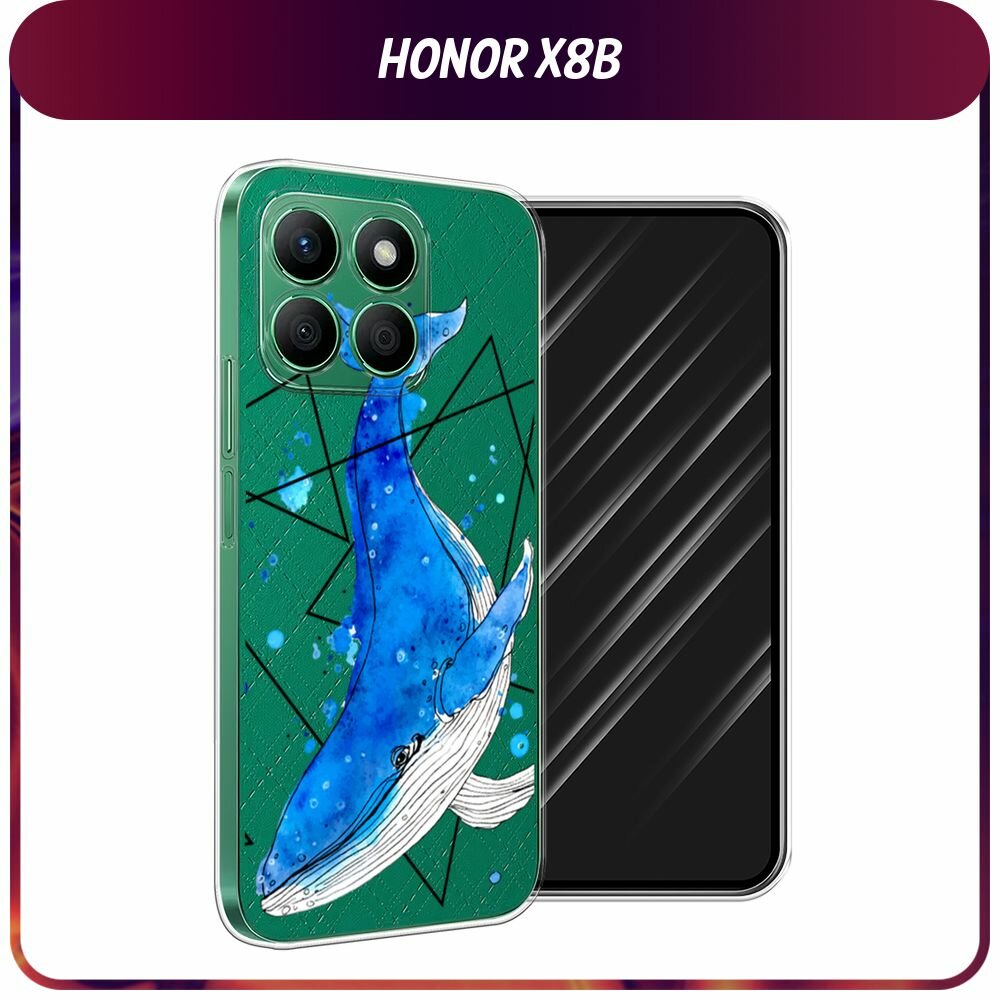 Чехол на Honor X8B / Хонор X8B с принтом Кит графика, прозрачный