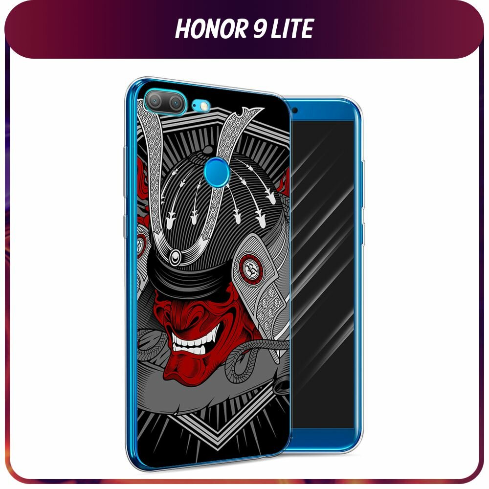 Чехол на Honor 9 Lite / Хонор 9 Лайт с принтом "Красная маска самурая"