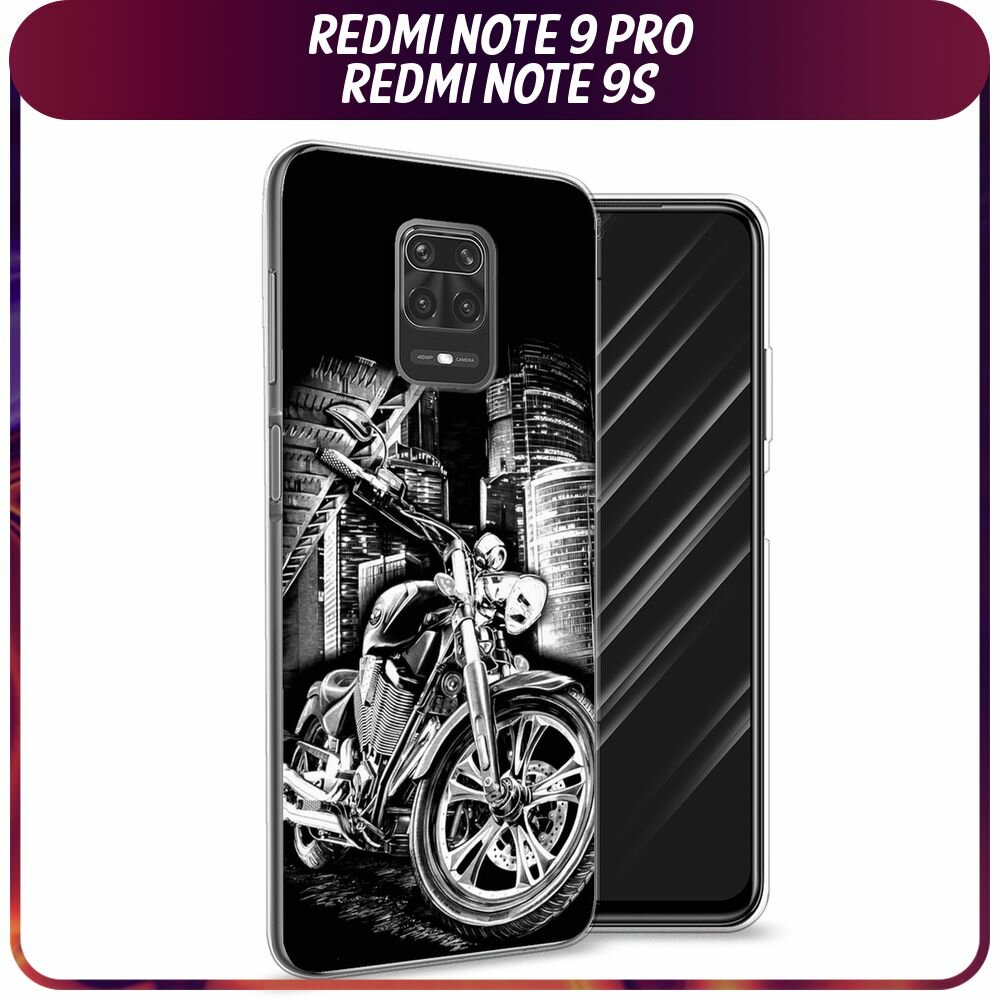 Чехол на Xiaomi Redmi Note 9S/9 Pro / Сяоми Редми Нот 9S/9 Про с принтом "Крутой байк"