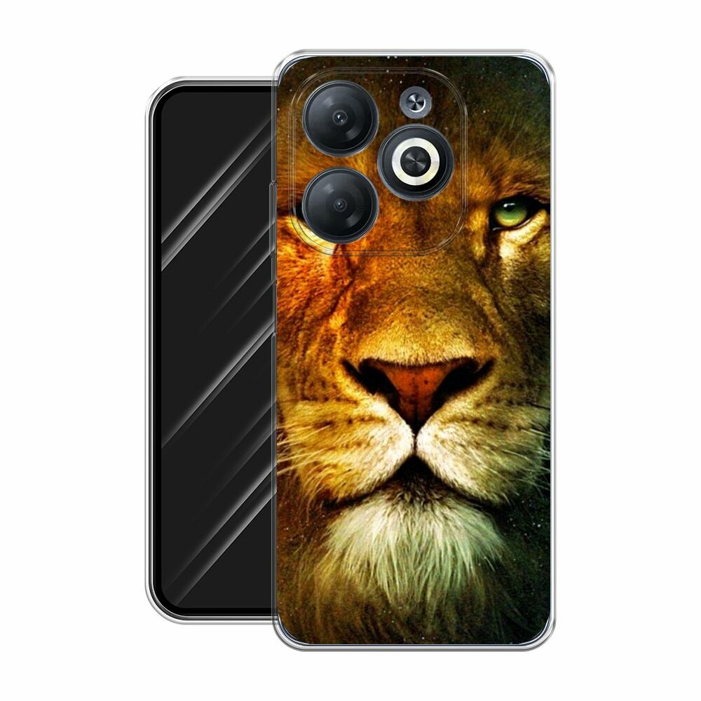 Чехол на Infinix Smart 8/8 HD/HOT 40i / Инфиникс Смарт 8/8 HD/HOT 40i с принтом "Лев арт 8" — фото 1