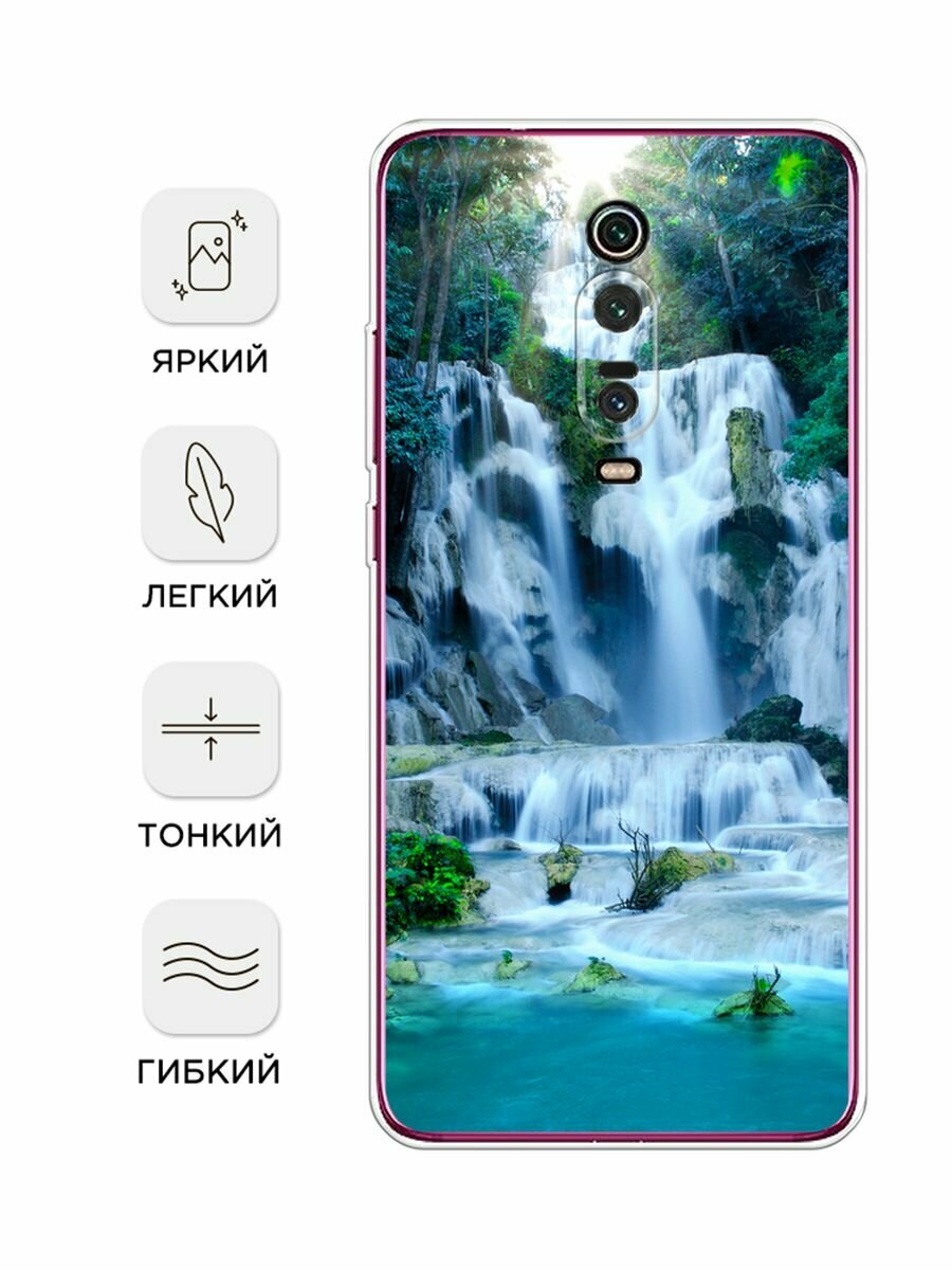 Чехол на Xiaomi Redmi K20/K20 Pro/Mi 9T/9T Pro / Сяоми Редми К20/K20 Pro/Mi 9T/9T Pro с принтом "Водопад 8" — фото 1