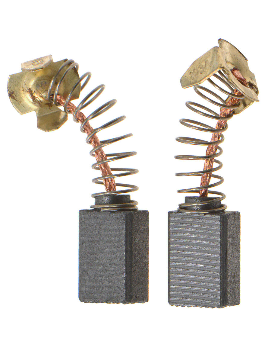 Щетки 2шт 6х10х14,7 мм аналог MAKITA CB-100 (пружина, пятак-уши) для пилы торцовочной MAKITA LS0810