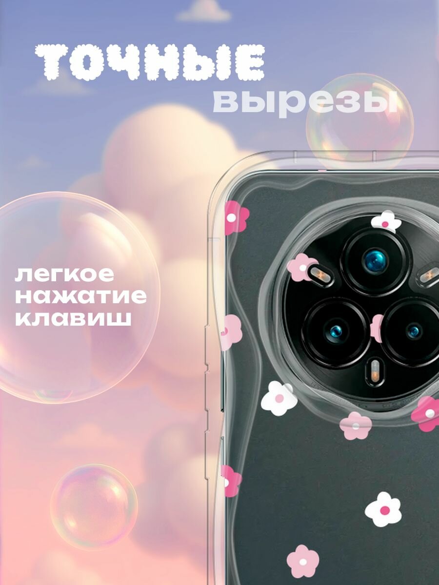 Чехол на Realme 14 Pro / Реалми 14 Про с принтом "Весенние цветочки рисунок" — фото 1