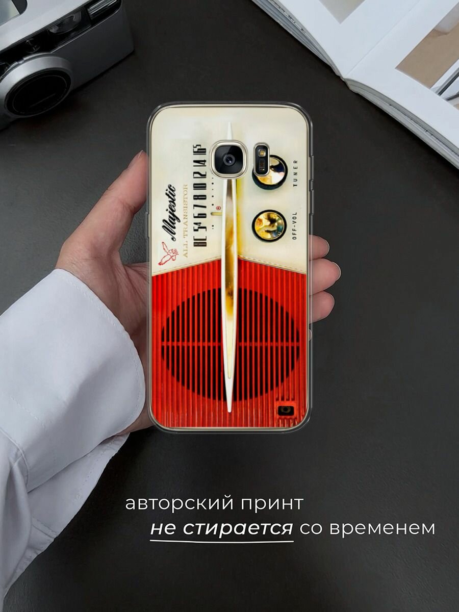 Чехол на Samsung Galaxy S7 / Самсунг Галакси С 7 с принтом "Радио" — фото 1