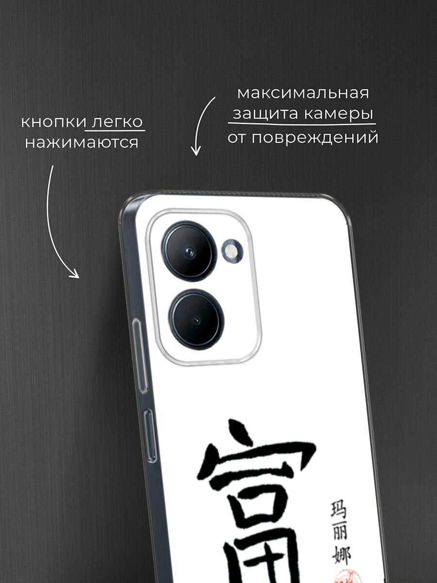 Силиконовый чехол на Realme C33 / Реалми С33 с принтом "Богатство 1" — фото 1