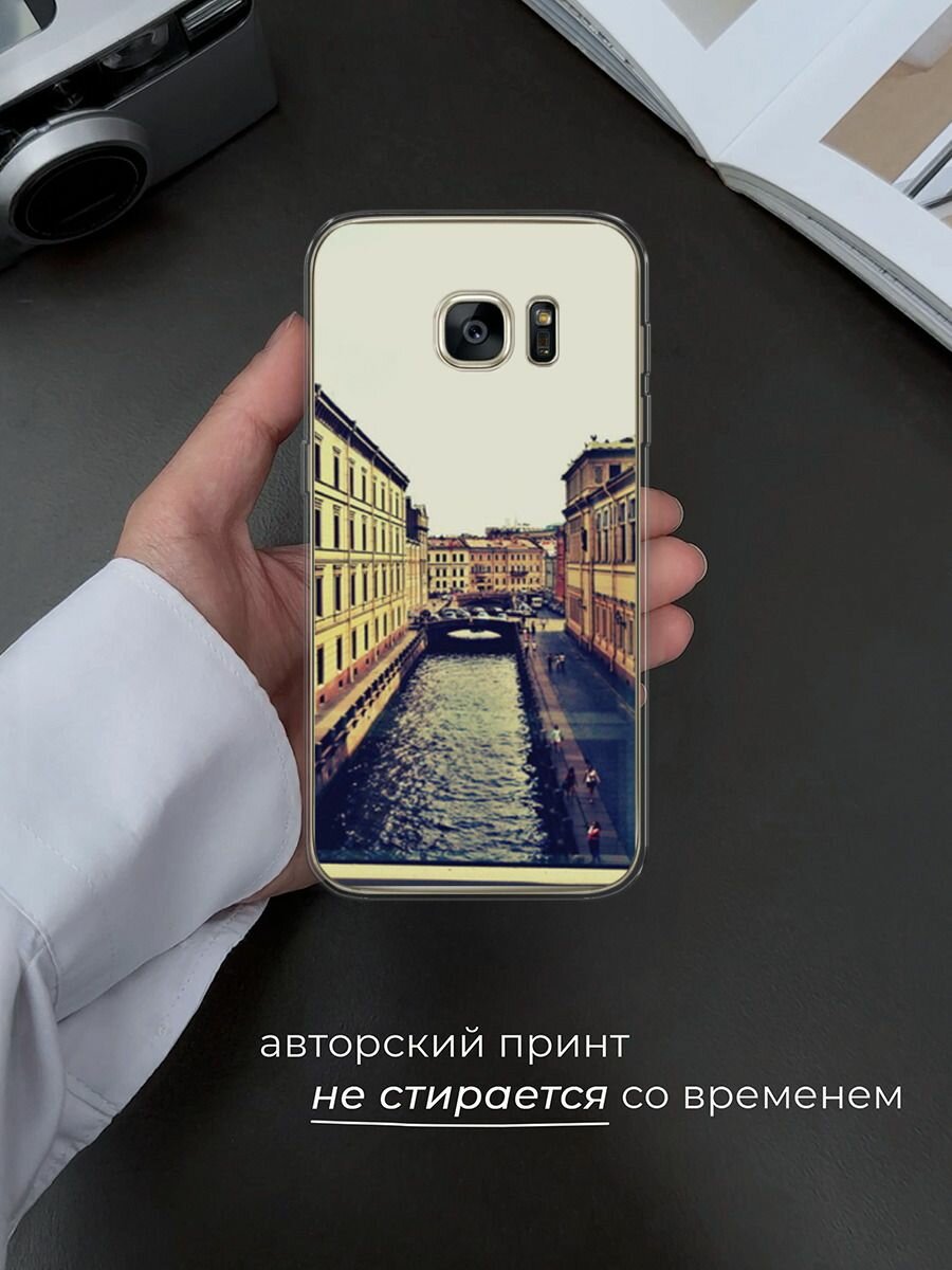 Чехол на Samsung Galaxy S7 / Самсунг Галакси С 7 с принтом "Санкт-Петербург" — фото 1