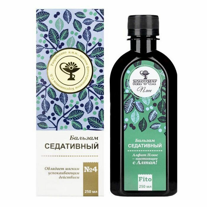 Бальзам Алфит Плюс "Fito", Седативный, №4, 250 мл