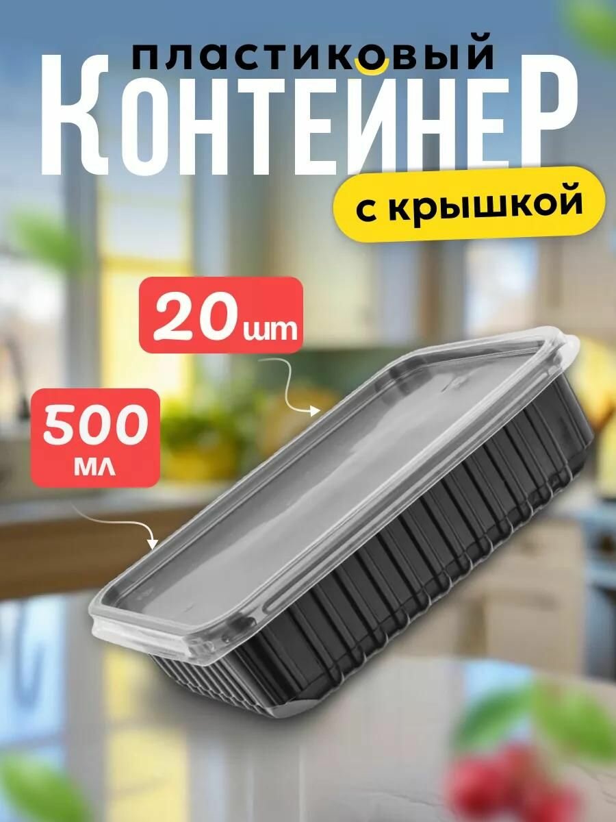 Контейнер одноразовый с крышкой