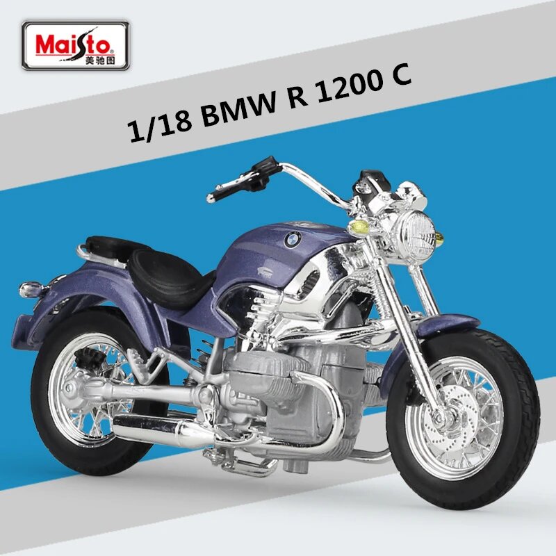 Maisto 1:18 BMW R1200C металлическая модель мотоцикла With foam box