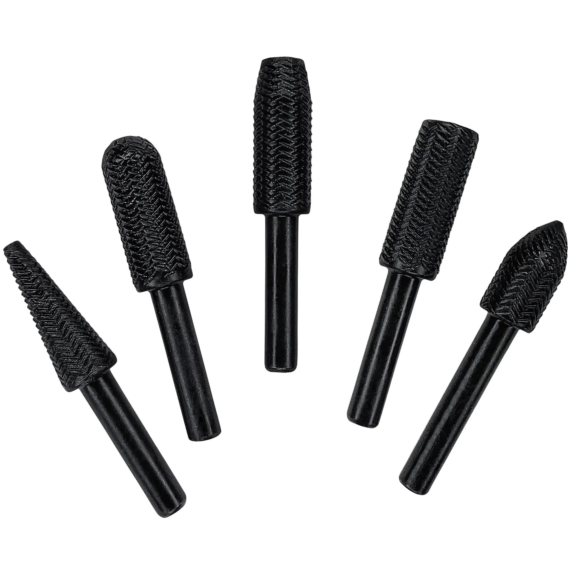 Vertextools 0987-63-58 набор борфрез по металлу 5 шт инструмент для обработки металла