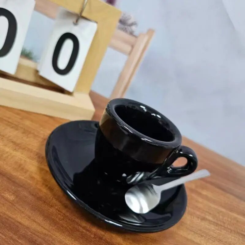Керамическая кофейная чашка Nespresso 50 мл чёрного цвета, Black, 50ml