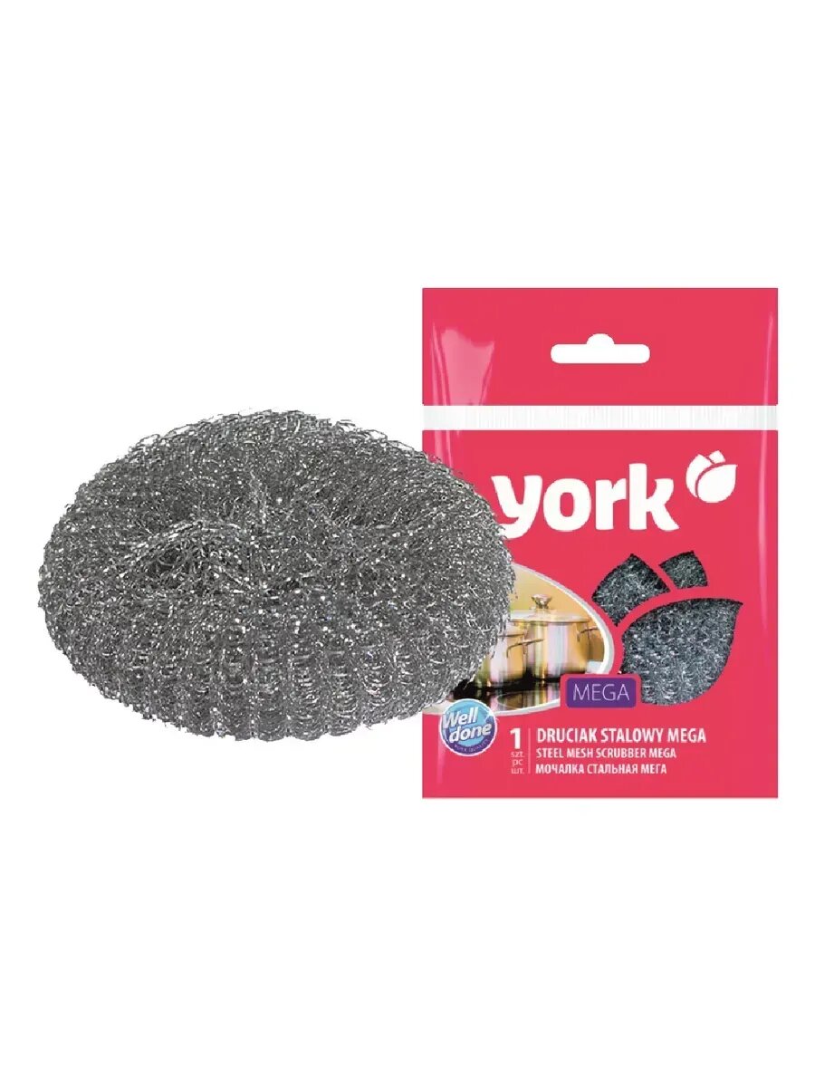Губки для посуды, металлические, 1 шт
