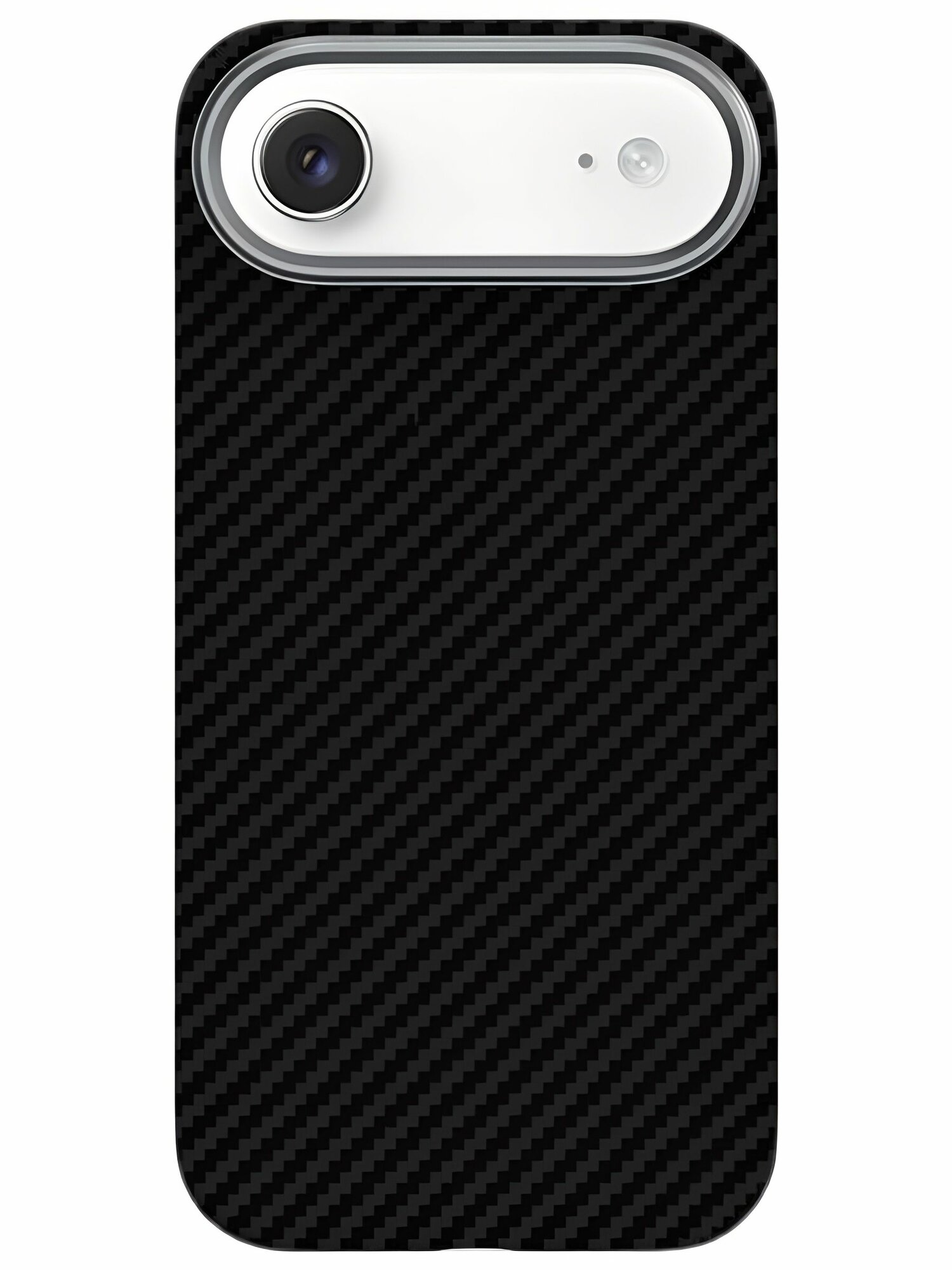 Чехол на iPhone 17 Air, кевлар (арамид) сверхпрочный, черный