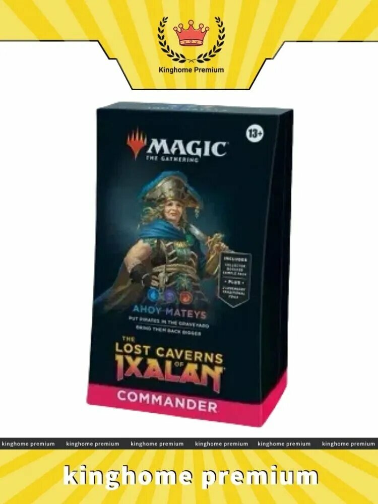 Magic: The Gathering The Lost Caverns of Ixalan Commander Deck - Ahoy Mateys (100-Card Deck, 2-Card Collector Booster Sample Pack + Accessories)(Английский)