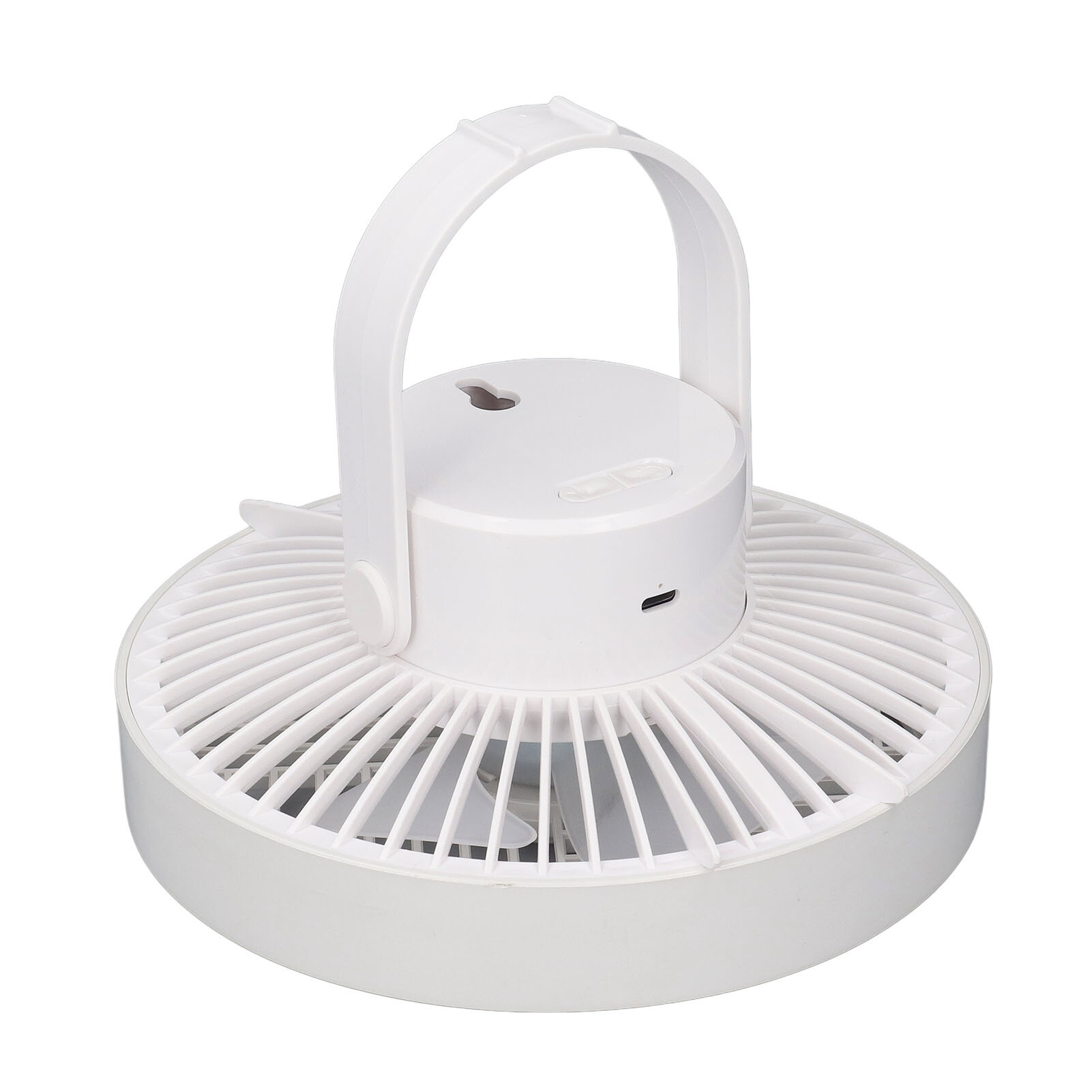 Аккумуляторный вентилятор для кемпинга с LED светом, многофункциональный, 18x18x8 см, для палаток и детских комнат