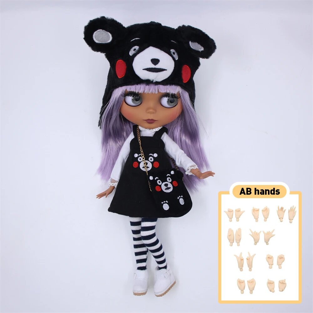 Шарнирная кукла DBS Blyth 1/6 30 см Черный, 1049, nude doll with hands