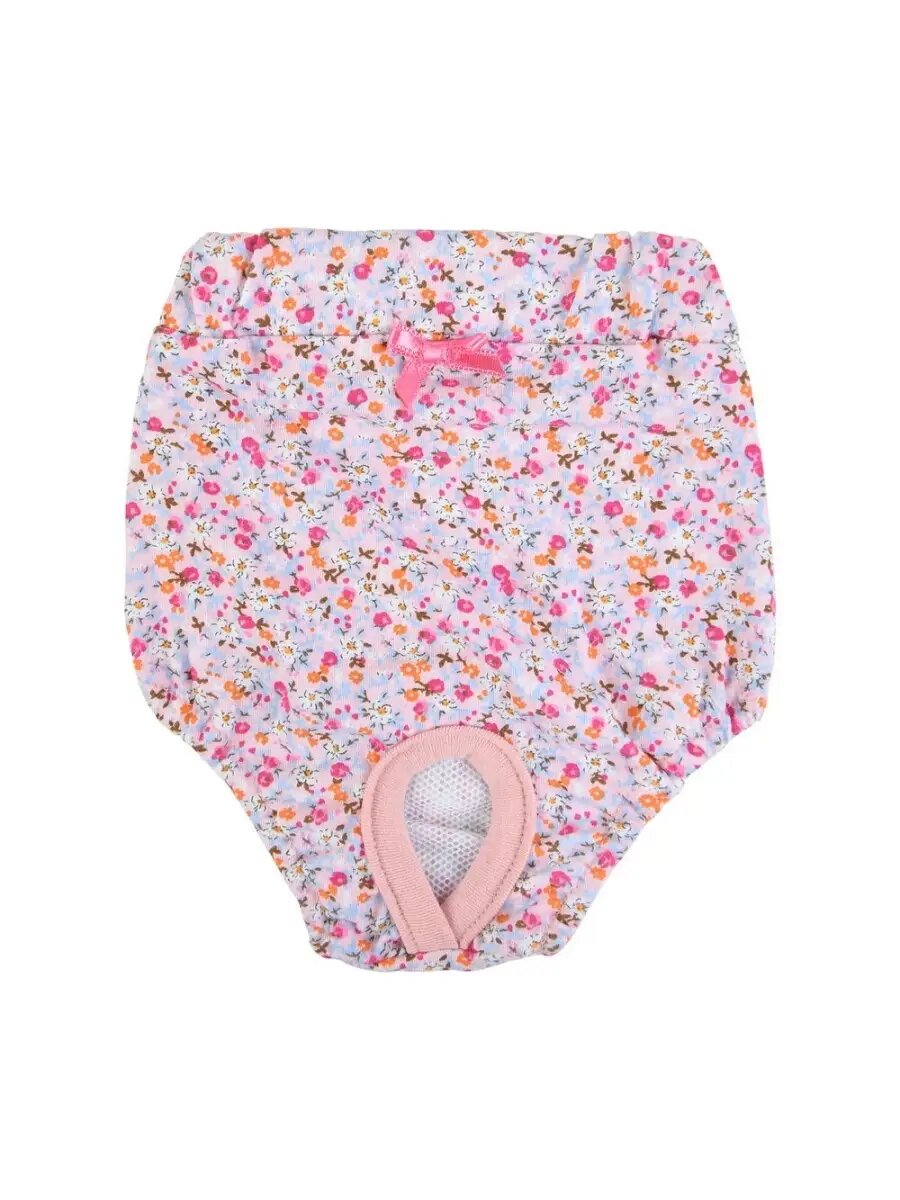 Трусы для собак "WildFlower", розовый бантик, M