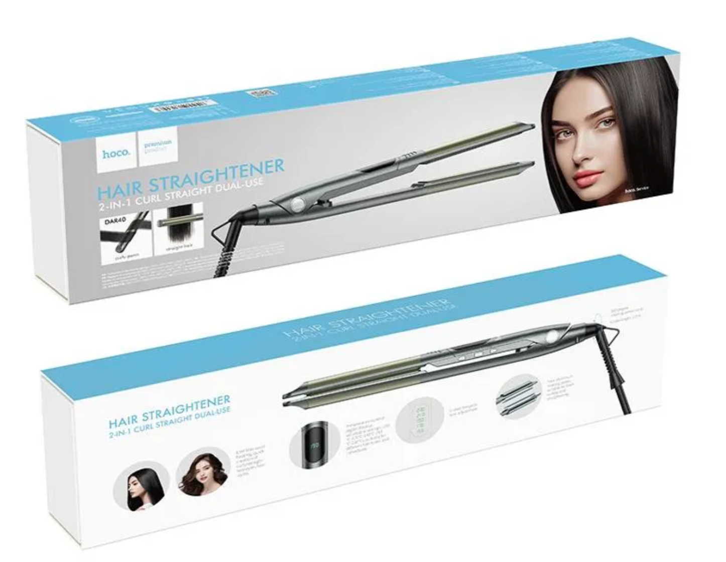 Выпрямитель для волос Hoco DAR40 серый