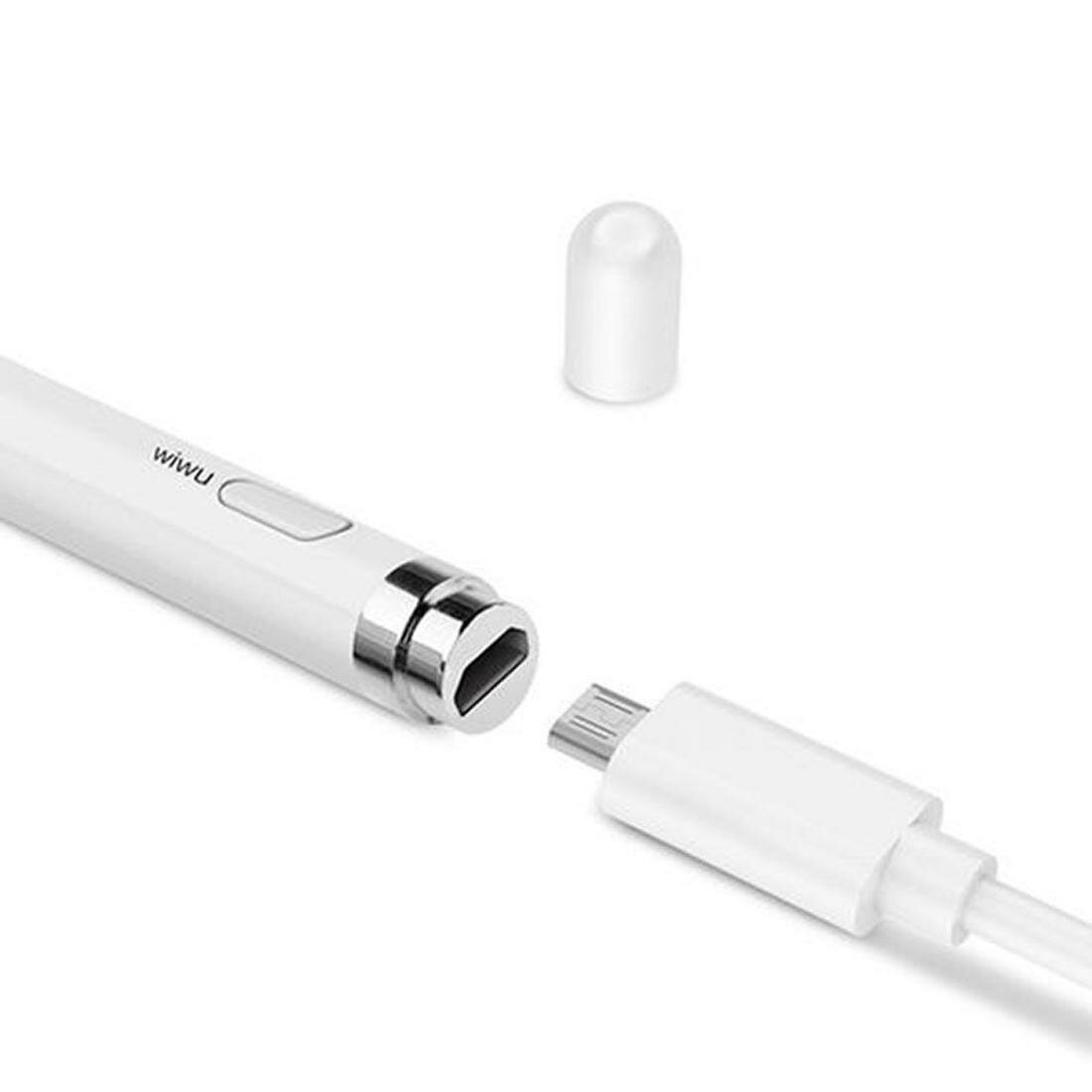 Стилус WiWU "Picasso Active Stylus" P339, для графики, белый, 102 г
