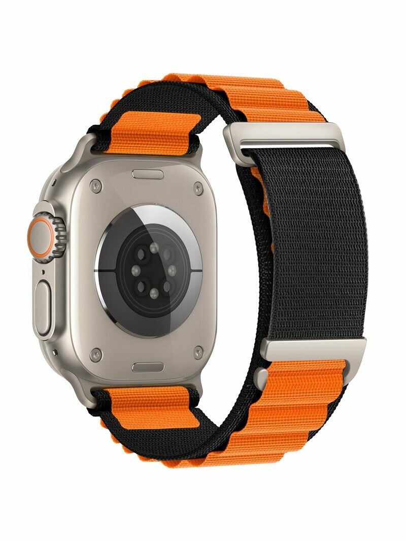 Печальный ремень для Apple Watch Band 49мм 46мм 45мм 44мм 41мм альпийский нейлоновый ремень для IWatch Series 9 8 7