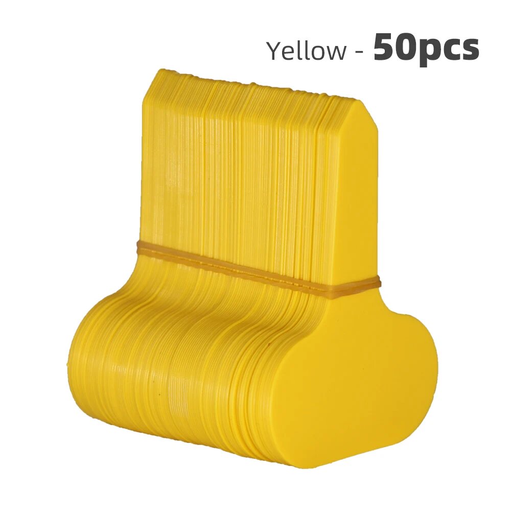 50 шт. ПВХ маркеры для растений Желтый, yellowxAB637C