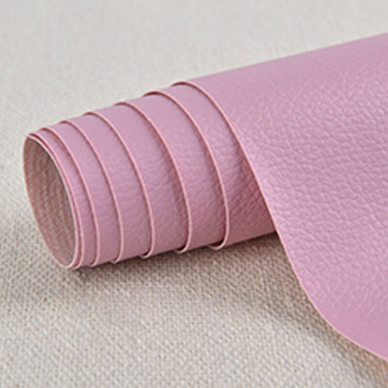 Самоклеящаяся кожаная тканевая заплатка для дивана и кресла для восстановления материала из ПВХ розовая 35x137 см