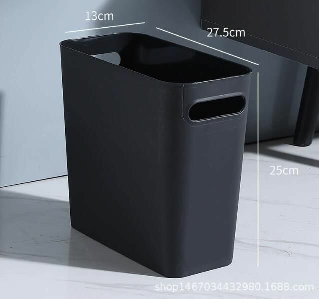 Birdhouse, Пластиковый контейнер для хранения, Узкое мусорное ведро, Емкость для хранения без крышки, Белый