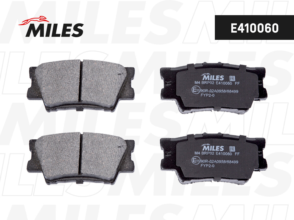 Колодки тормозные Toyota Camry (V40, V50) 06-, 11-, RAV 4 05-; Lexus ES 06- задние Miles Low-metalli