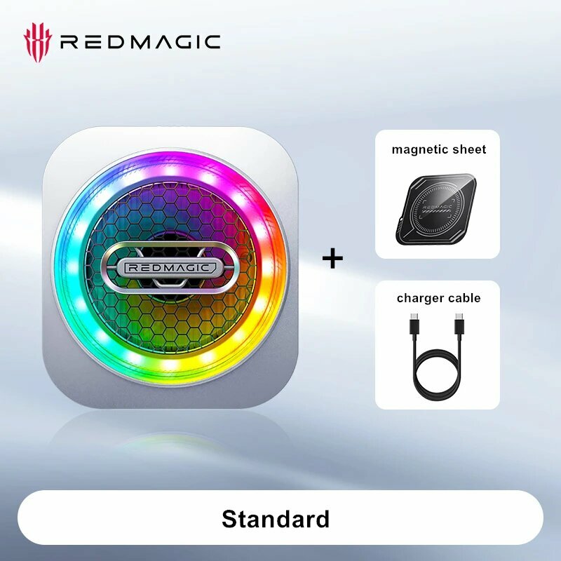 Redmagic Cooler 6 Pro Радиатор Магнитный вентилятор Кулер 30 Вт VC Жидкостное охлаждение RGB LED AI Контроль температуры для планшетного мобильного телефона