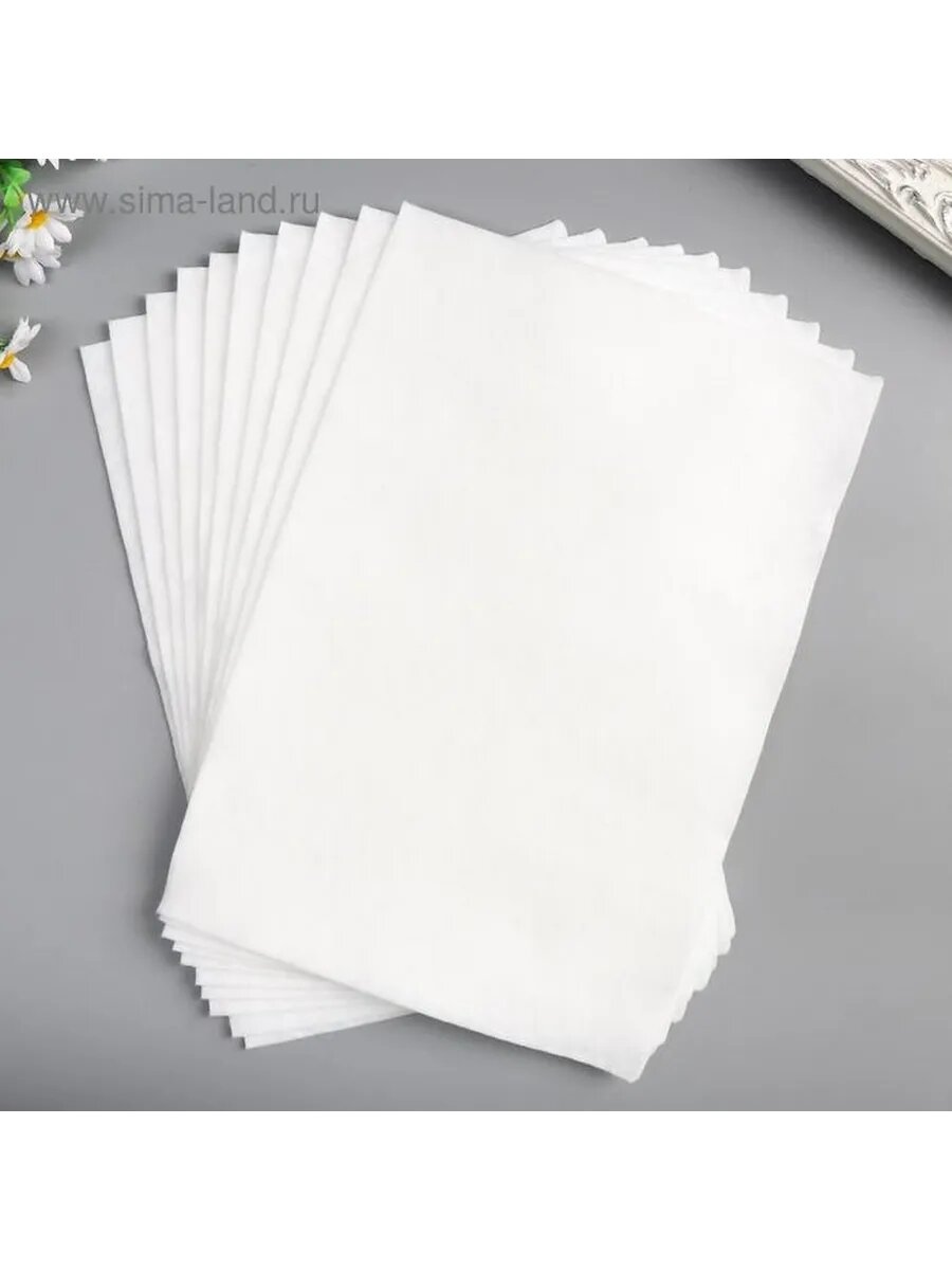 Мягкий белый фетр для творчества и декора