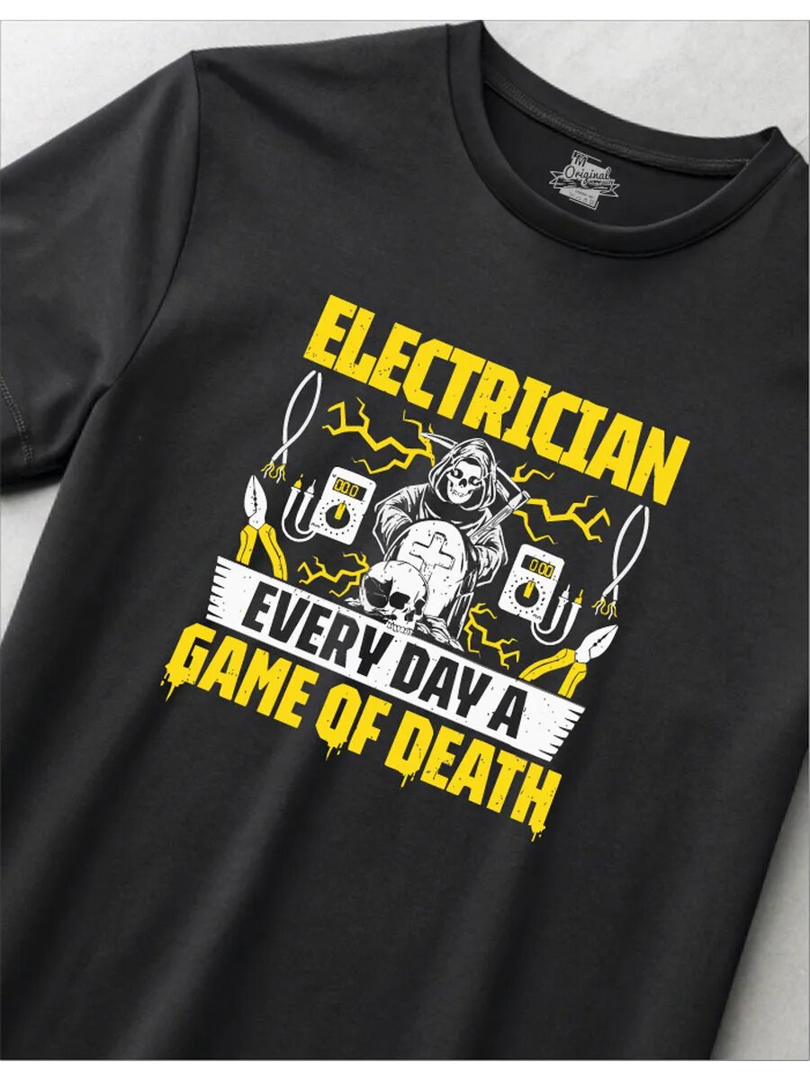 Футболка с принтом Электрик