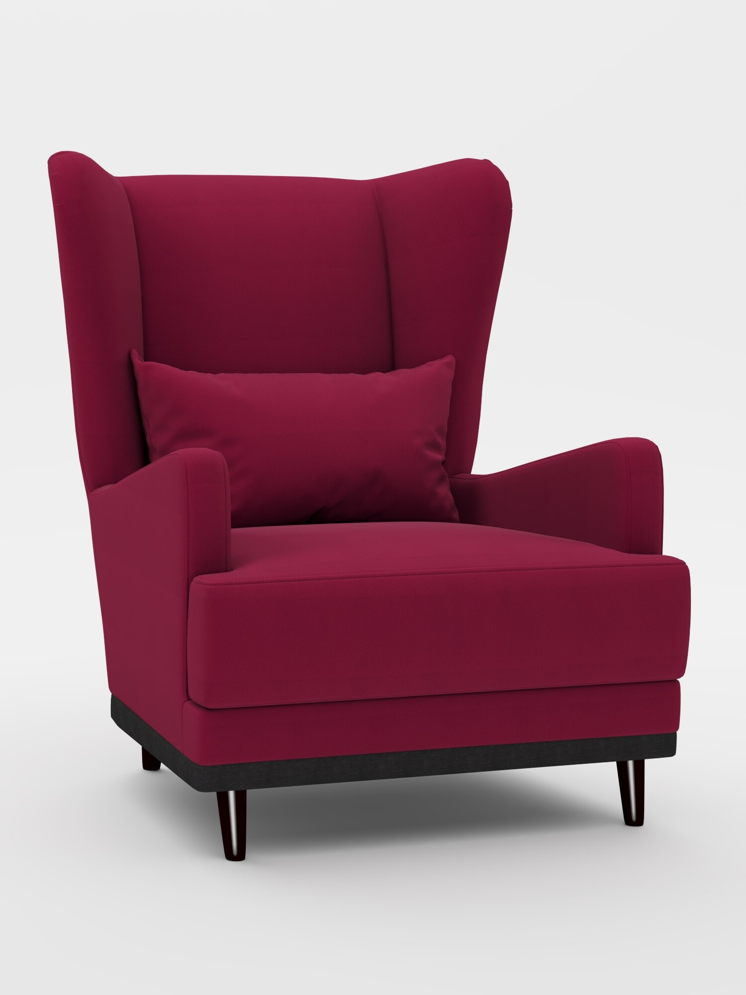 Кресло мягкое Марсель из велюра, темно-розовый, кресло интерьерное, кресло для гостиной