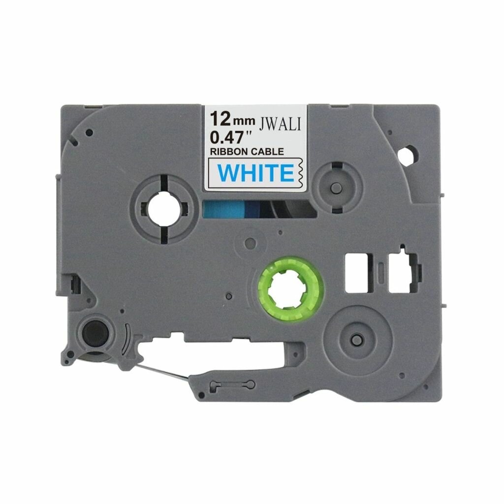 Совместимая с лентой для принтера этикеток-синяя на белом фоне 12 мм